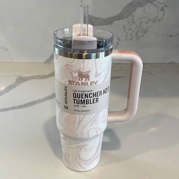 Stanley | Dining | Stanley 3 Oz Rose Quartz Swirl Flowstate Quencher ...